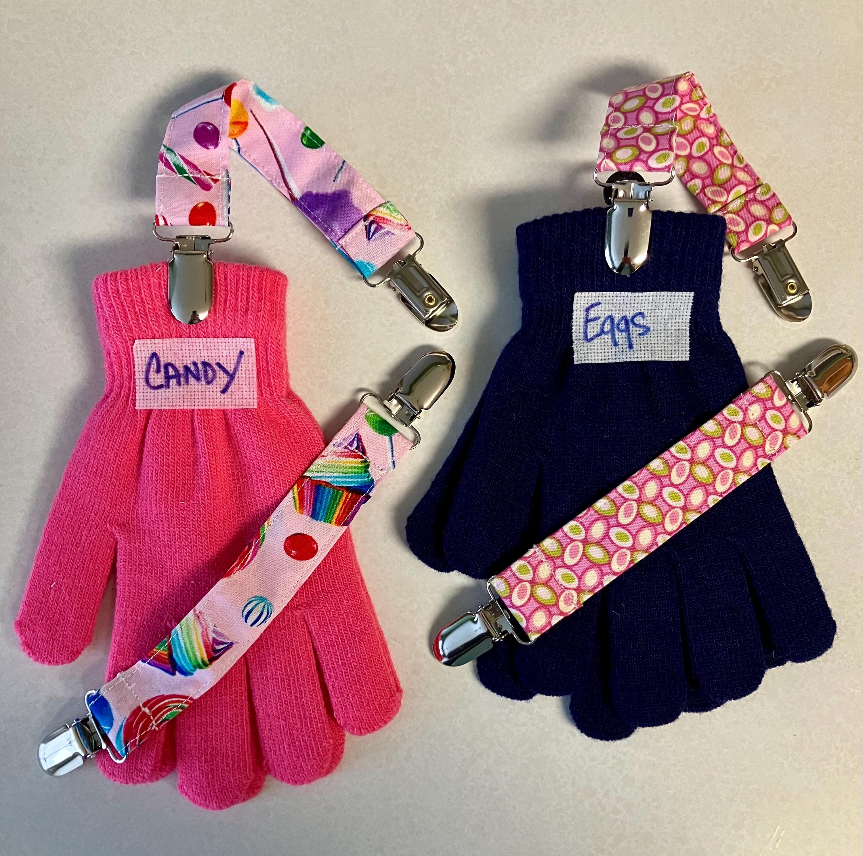 Child's Mitten Clips / Winter Coat Glove Keepers / Set of 2 / READY TO ...