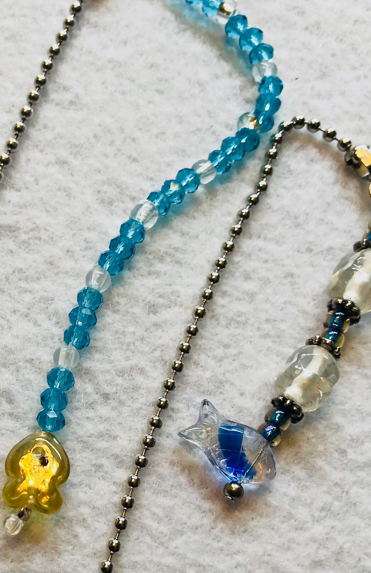 Pull Chain for Ceiling Light Fan. Set of Two Fish Pull Chains. - Etsy