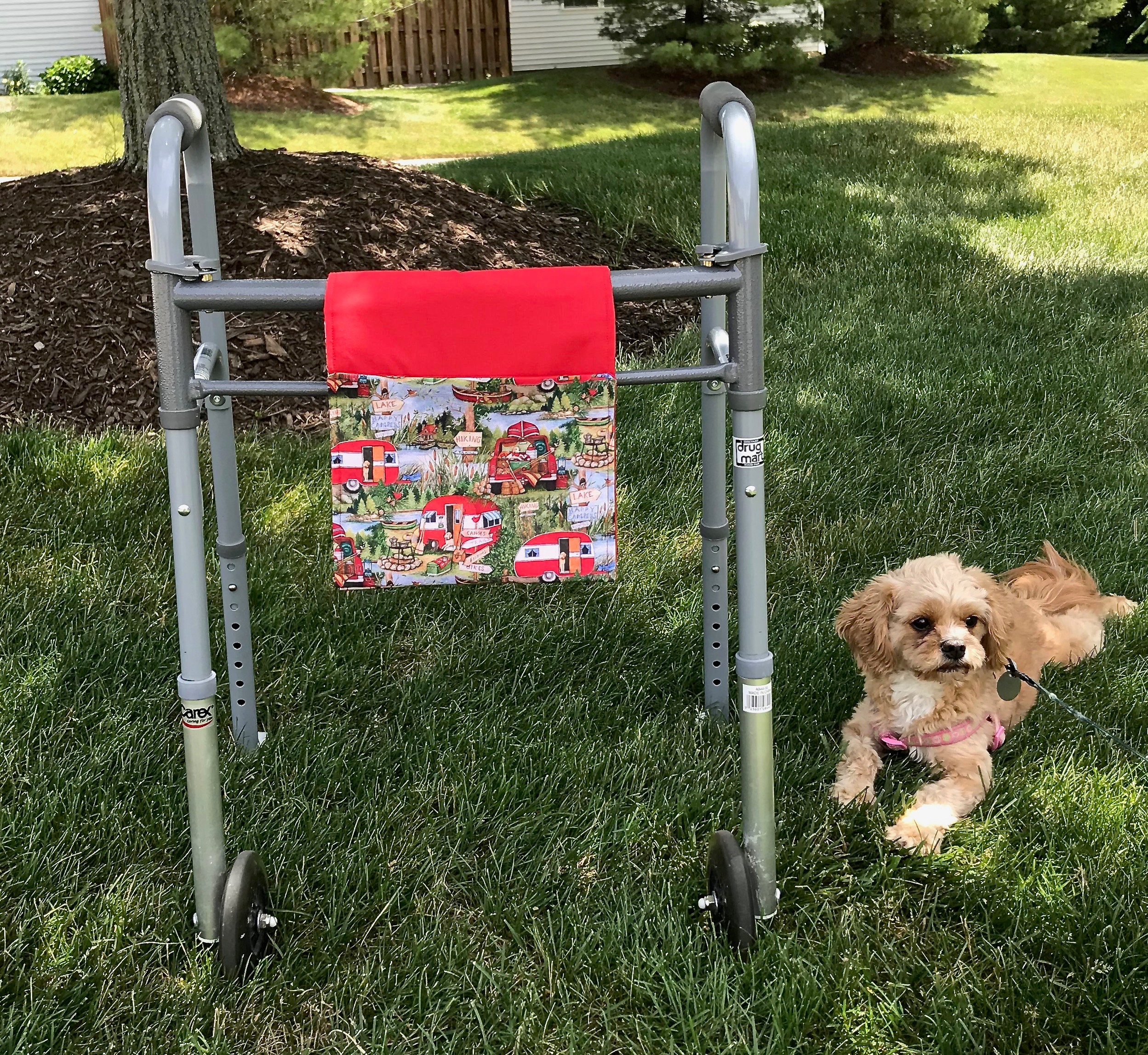 Handmade Walker Caddy Bag: Two-pocket Mobility Tote - Etsy
