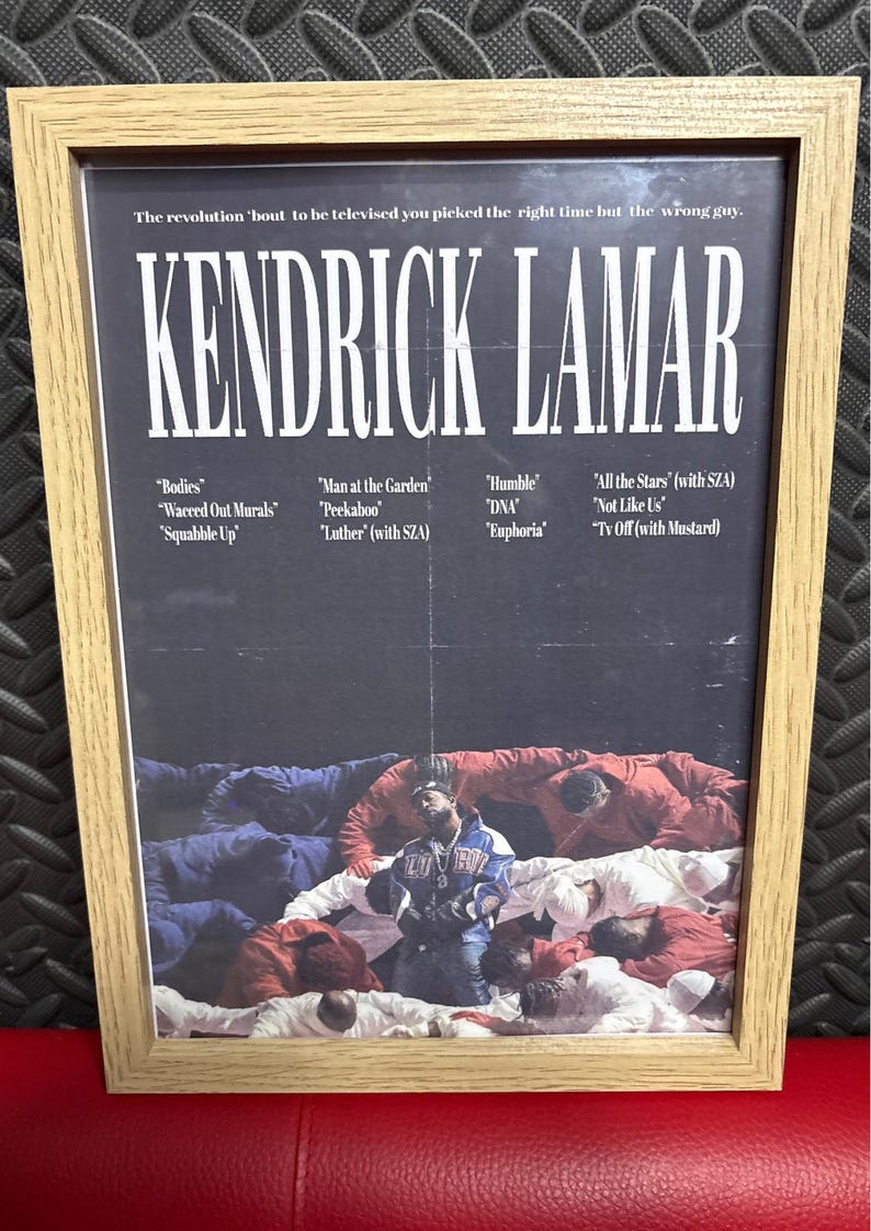 Poster Kendrick Lamar Design A4 Format - Etsy