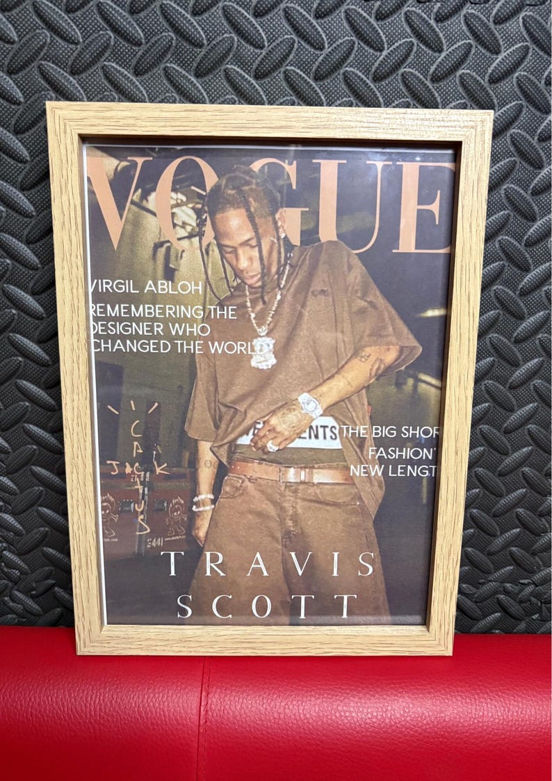 Travis Scott Vogue Poster, A4 Size - Etsy
