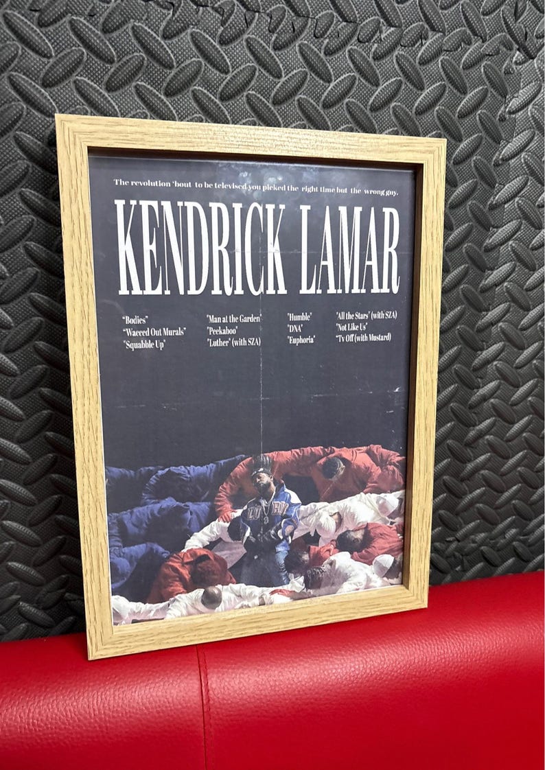 Poster Kendrick Lamar Design A4 Format - Etsy