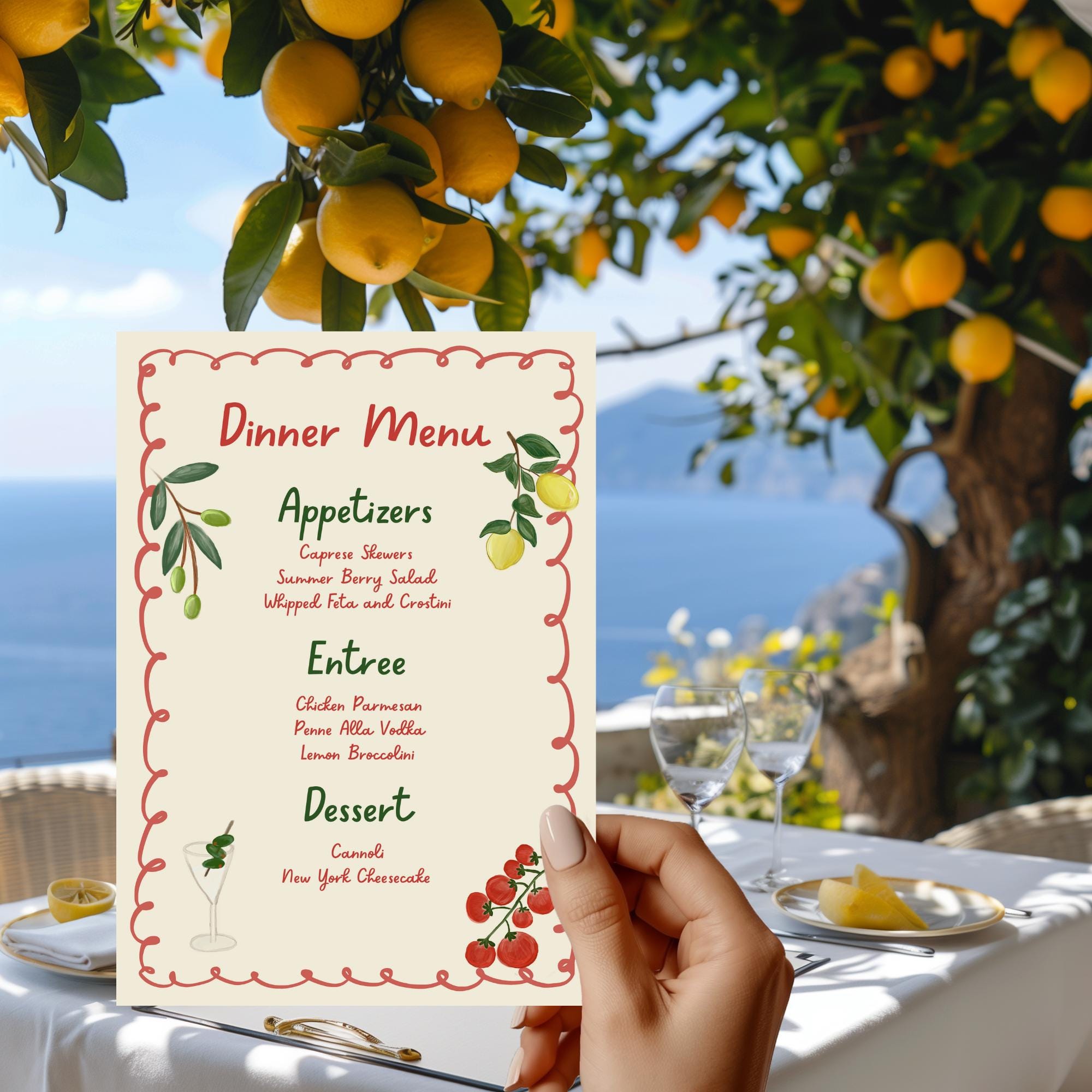 That's Amore Dinner Menu Template: Italian Party Printable (canva ...