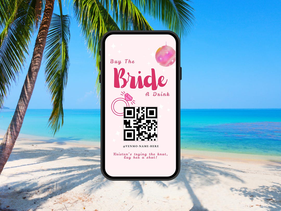 Buy the Bride A Drink Venmo Template, Bachelorette Party, Instagram ...