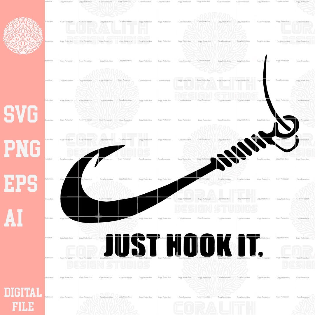 Just Hook It Design Digital Download SVG PNG EPS | Cutfile, Clipart ...