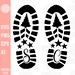 Santa Boot Print Stencil Christmas Decor SVG PNG EPS | Christmas Design ...