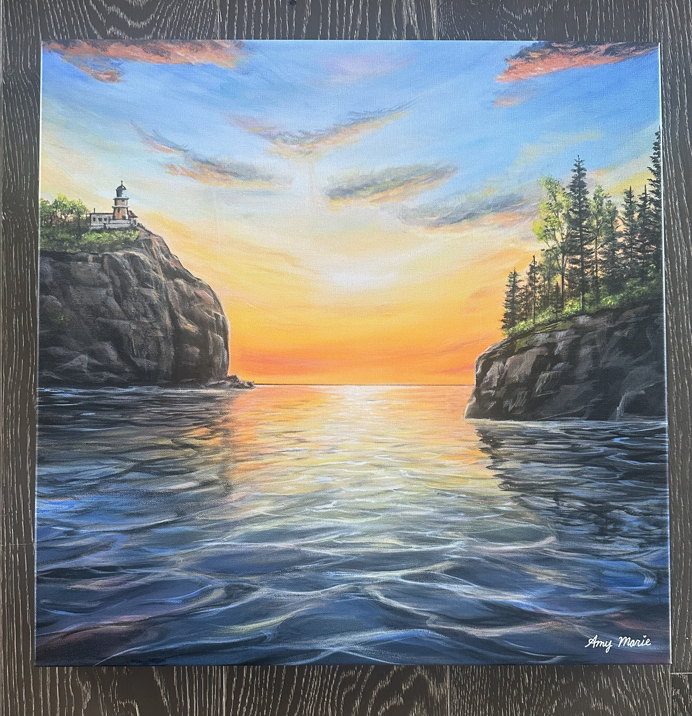 State of the Art Split Rock Canvas Print by Amy Marie Kulseth. Multiple ...