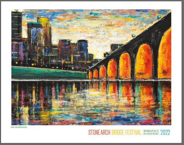 2022 Stone Arch Bridge Collectors Poster. 14 X 11. - Etsy