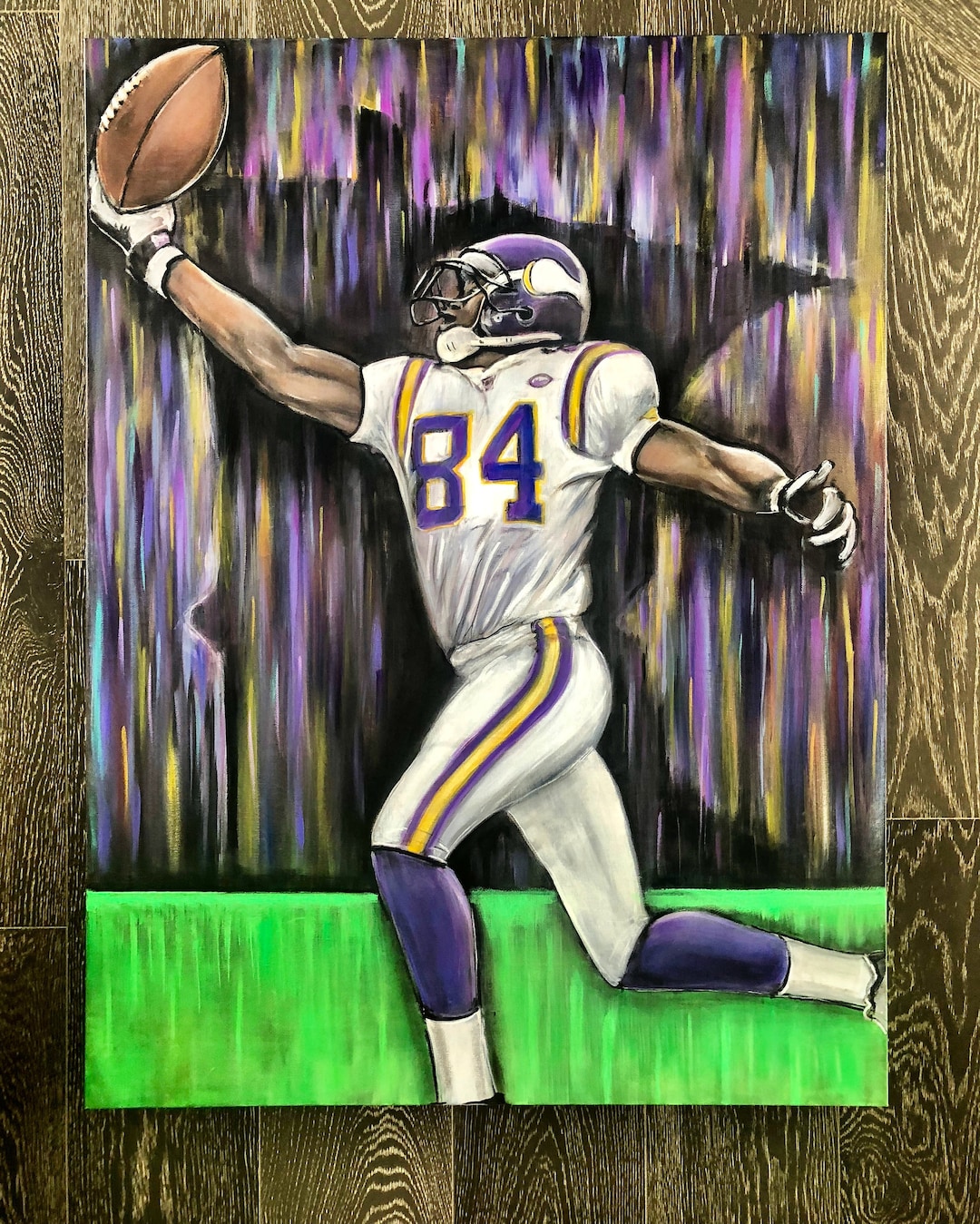 Minnesota Vikings Art Painting. "randy Moss". by Amy Marie Art. Sports ...