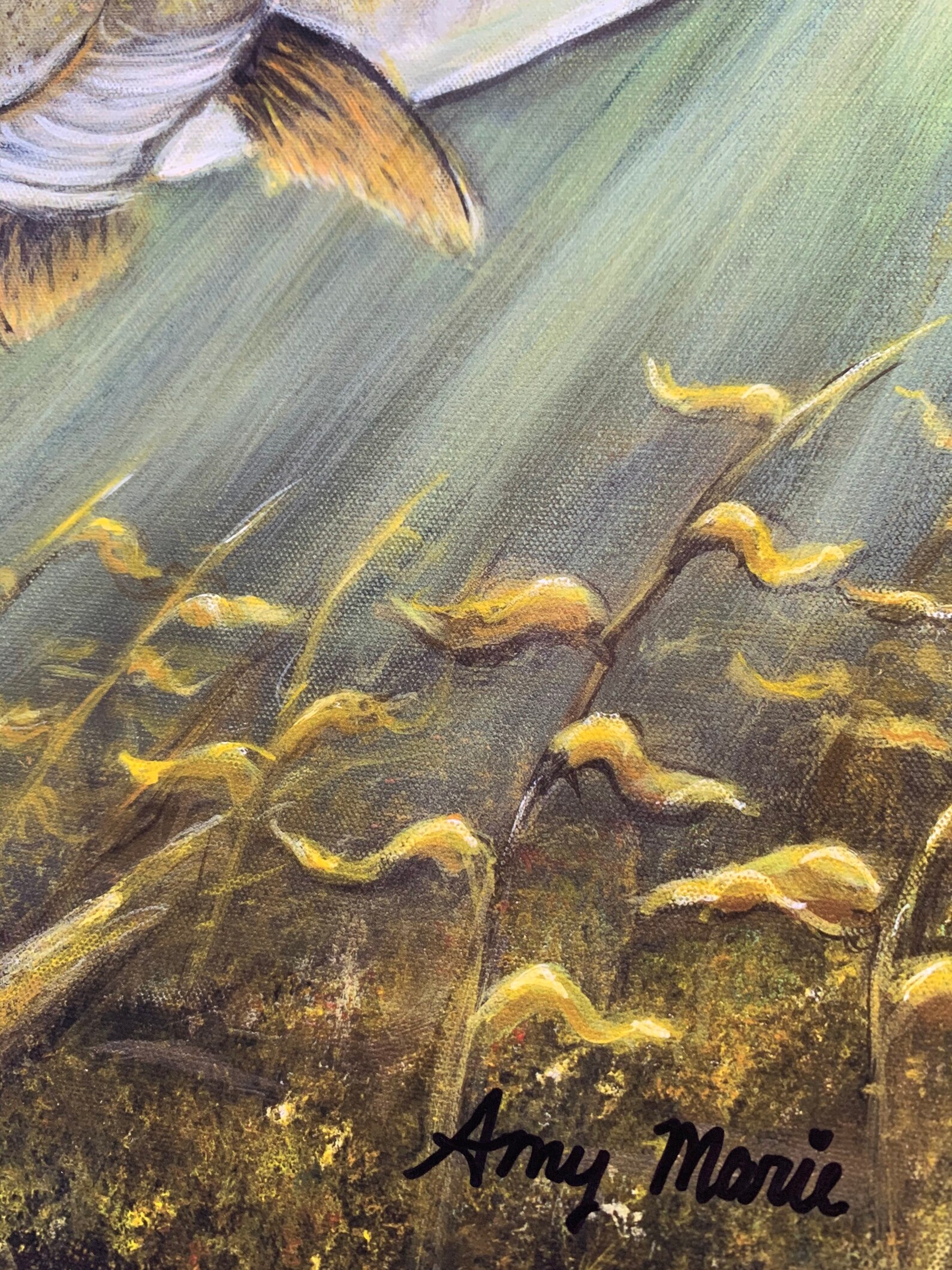 Marvin the Muskie Fishing Canvas Print Art Painting. Multiple - Etsy