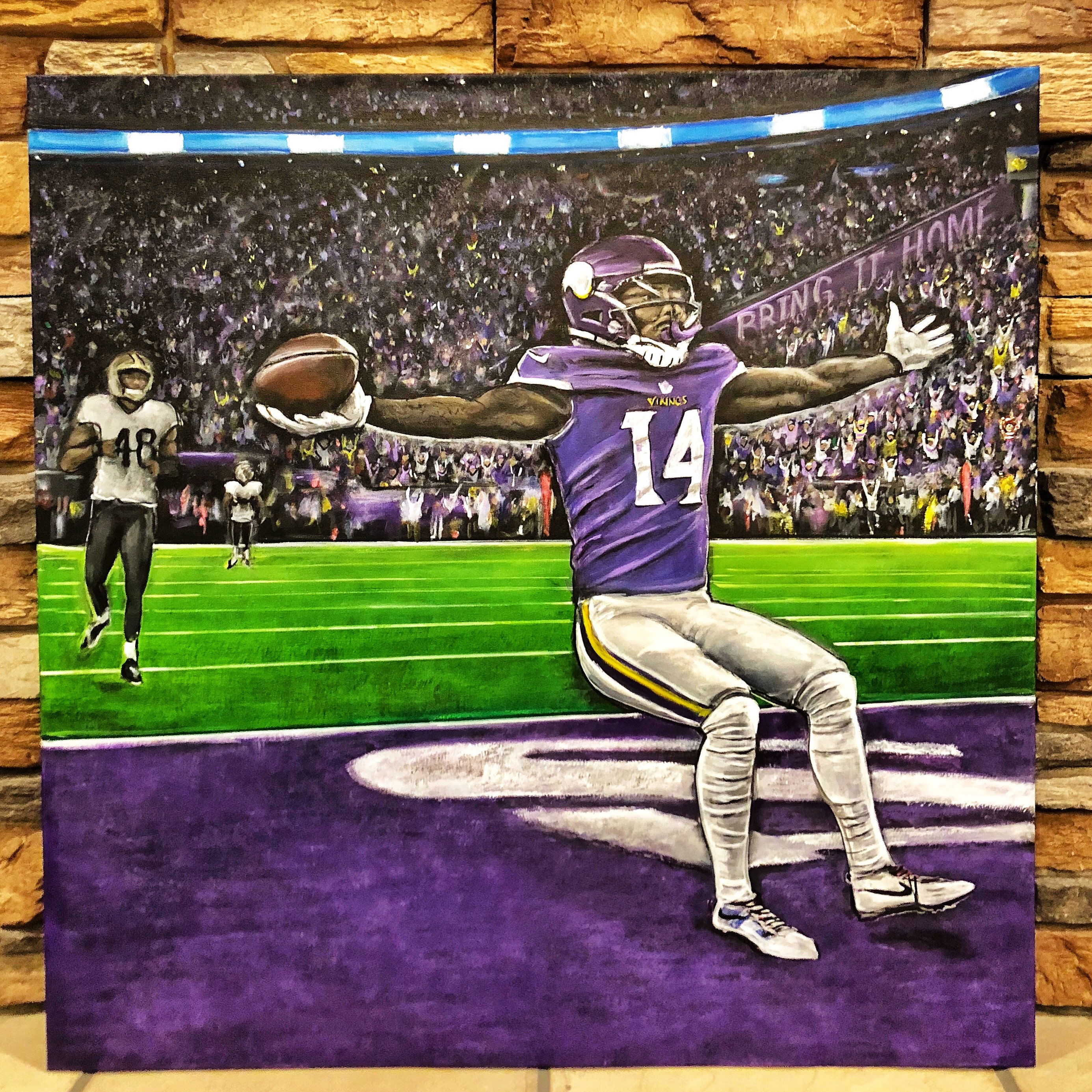Minneapolis Miracle Art canvas print. Stefon Diggs Minnesota | Etsy