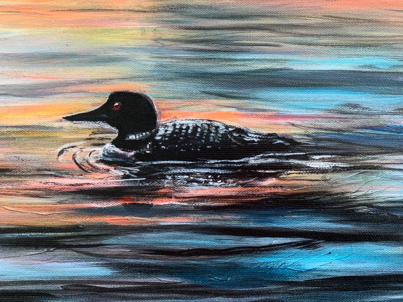 Minnesota Loon Canvas Art Painting.. Multiple Sizes Available. - Etsy