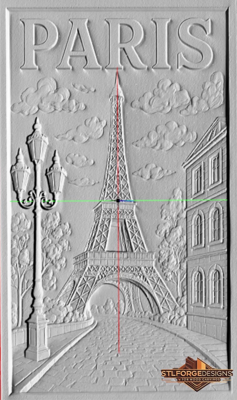 London STL File 3D Relief Model of Big Ben & Tower Bridge Cityscape CNC ...