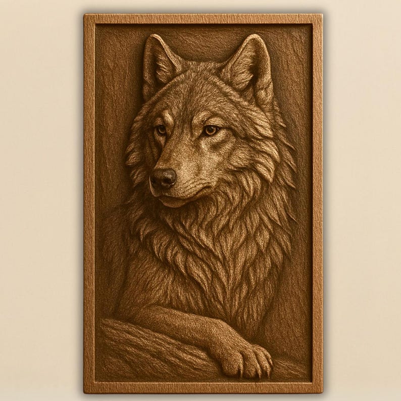 Intricate Wood Carving STL File | Bas Relief CNC Router Laser Cut ...