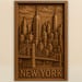 New York STL File – 3D Relief Model of NYC Skyline & Manhattan Bridge ...