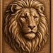 Lion STL File – 3D Relief Model of Lion Head | CNC Router Wildlife ...