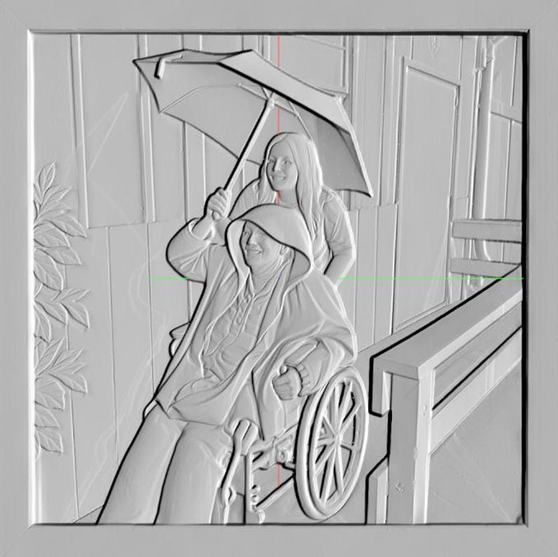 Custom STL File for CNC | Personalized 3D Relief Model | Made to Order ...