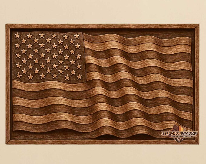 3D Wavy Flag TEXTURES Stl FILES for 3D CNC Carving - Etsy