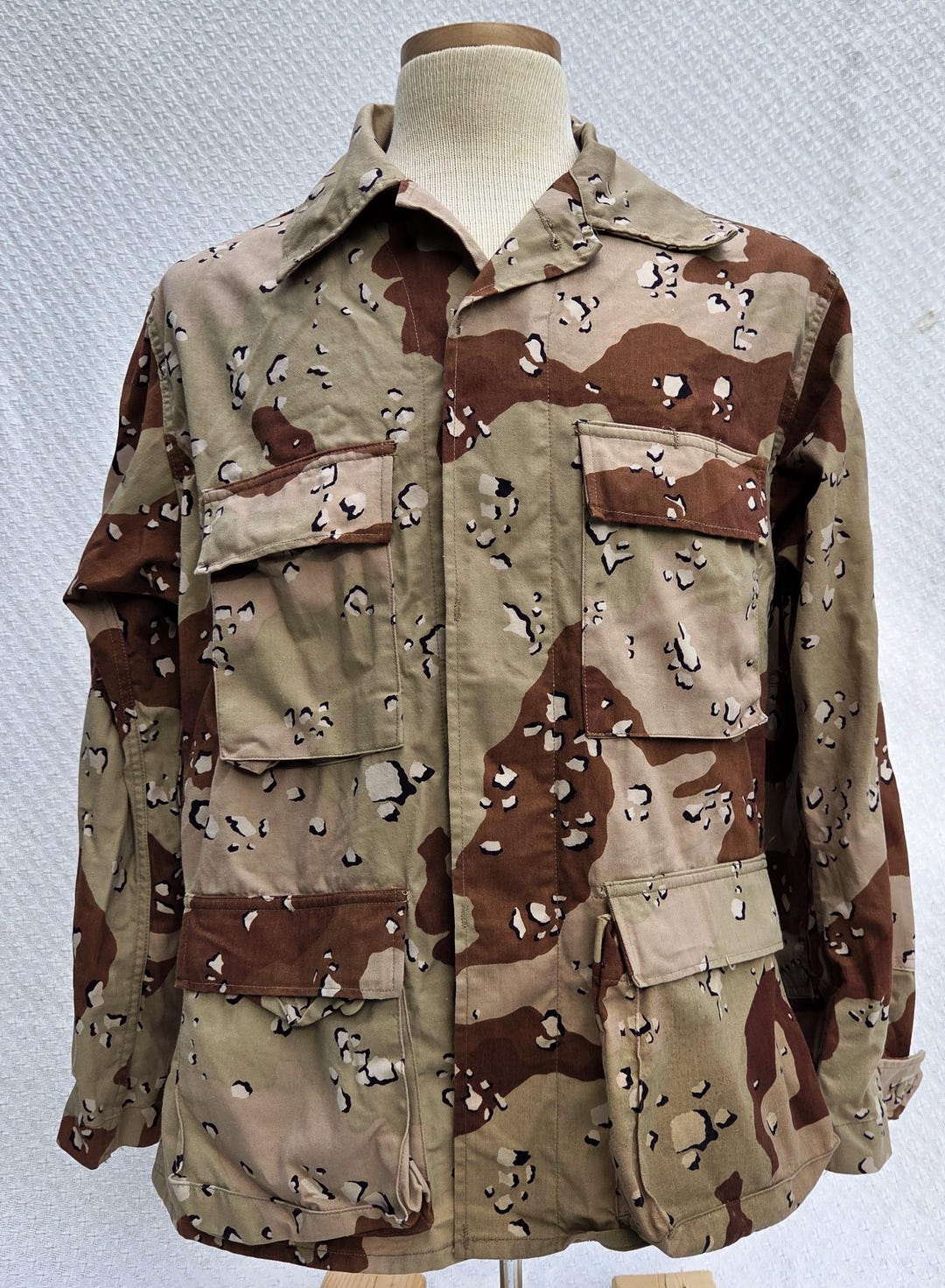 US Army Chocolate Chip 1980s Camouflage Uniform Jacket - Etsy