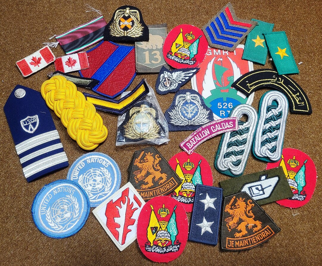 Assorted World Military Insignia Patch Lot - Etsy