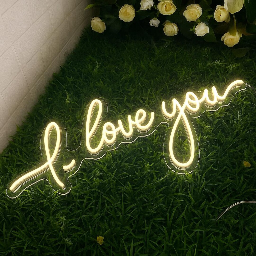 Love You Neon Sign | Personalized Neon Light Sign | Neon Name Sign ...