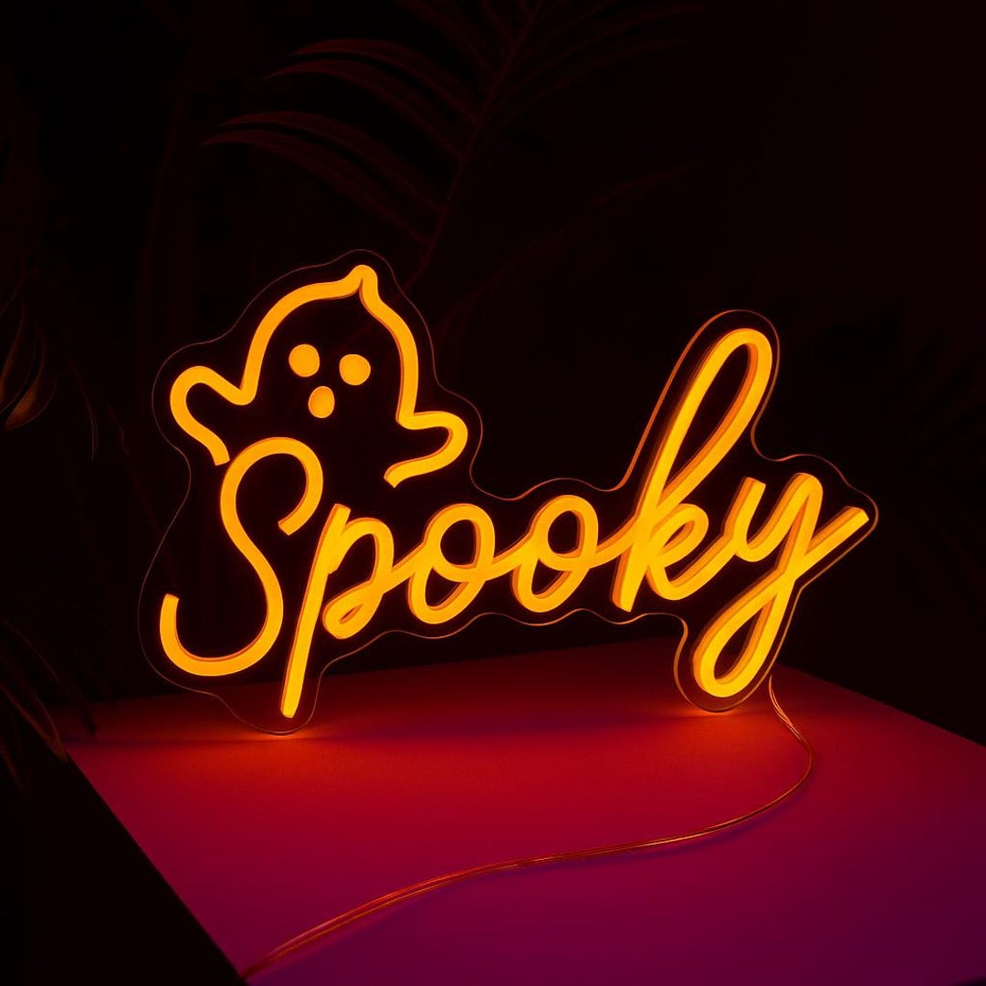 Spooky Halloween Neon Sign | Custom Neon Signs | Led Neon Light Sign ...