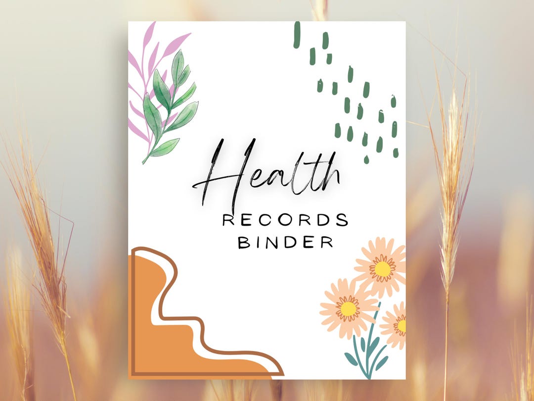 Health Information Binder: Medical Records Organizer (20 Pages) - Etsy
