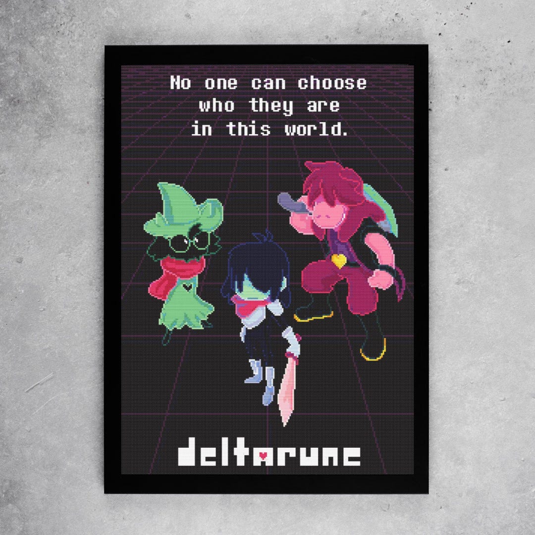 Deltarune Poster Cross Stitch Pattern – Extra Large PDF 201x275 ...