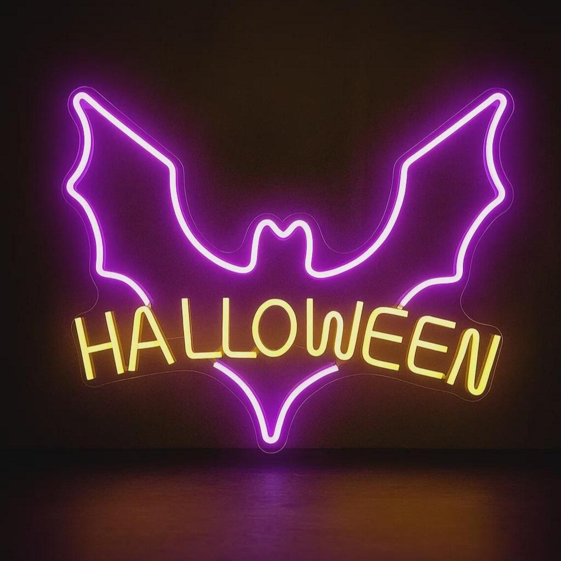 Halloween Neon Sign - Spooky Neon Sign - Halloween Wall Light - Boo ...