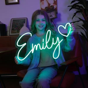 Personalized Kids Name Neon Sign – Custom Neon Wall Art & LED Decor ...