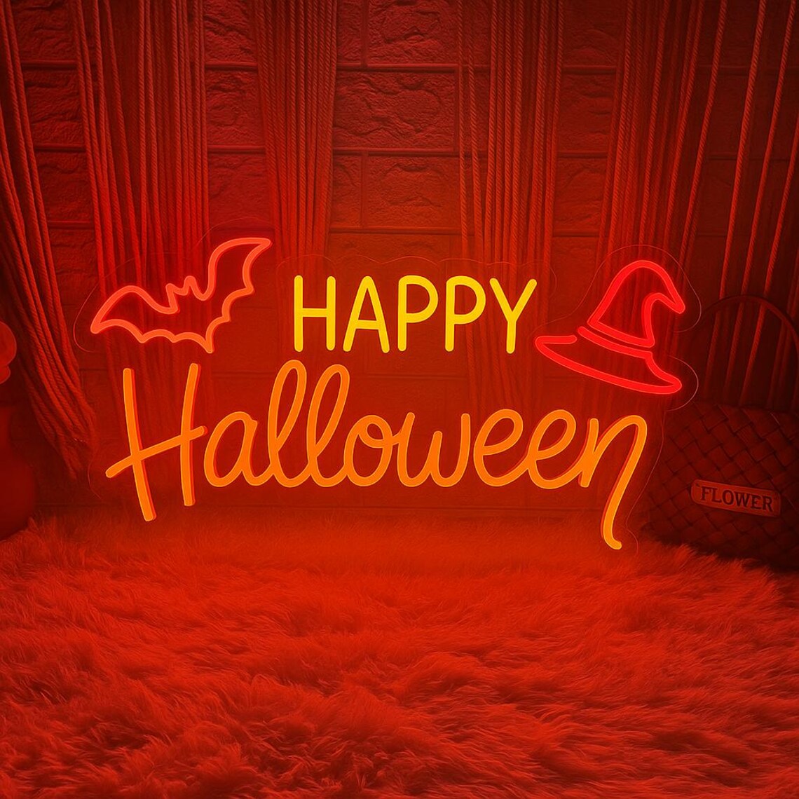 Custom Halloween Neon Sign – Spooky LED Light for Party Décor! - Etsy