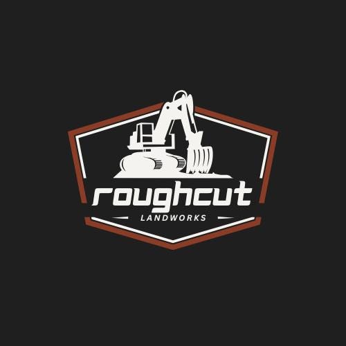 Construction Brand Kit: Landworks Logo Templates + Business Card (canva ...