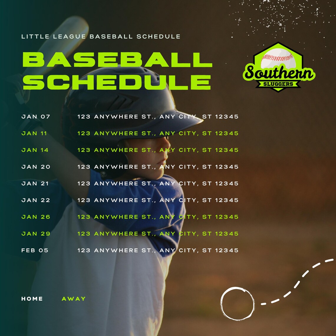Youth Baseball Logo Kit: Southern Team Branding, Editable Canva ...