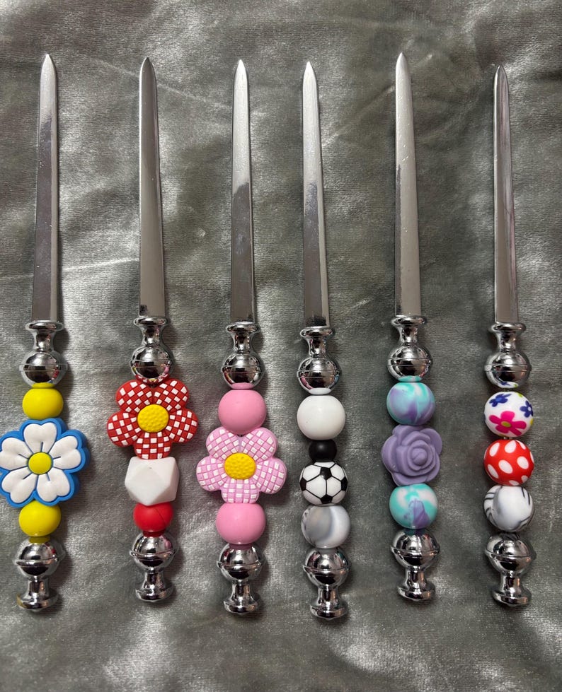 Beaded Letter Openers. Various Colours - Etsy
