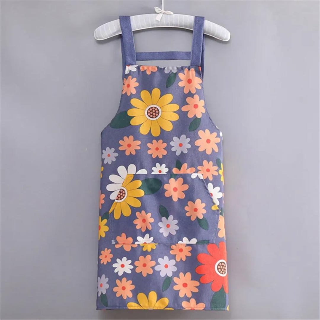 Cotton Kitchen Apron Kitchen Aprons Made in Usa Kitchen Apron Women ...