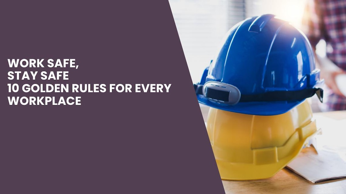 Workplace Safety Poster | 10 Golden Rules | A4 Printable PDF | Instant ...