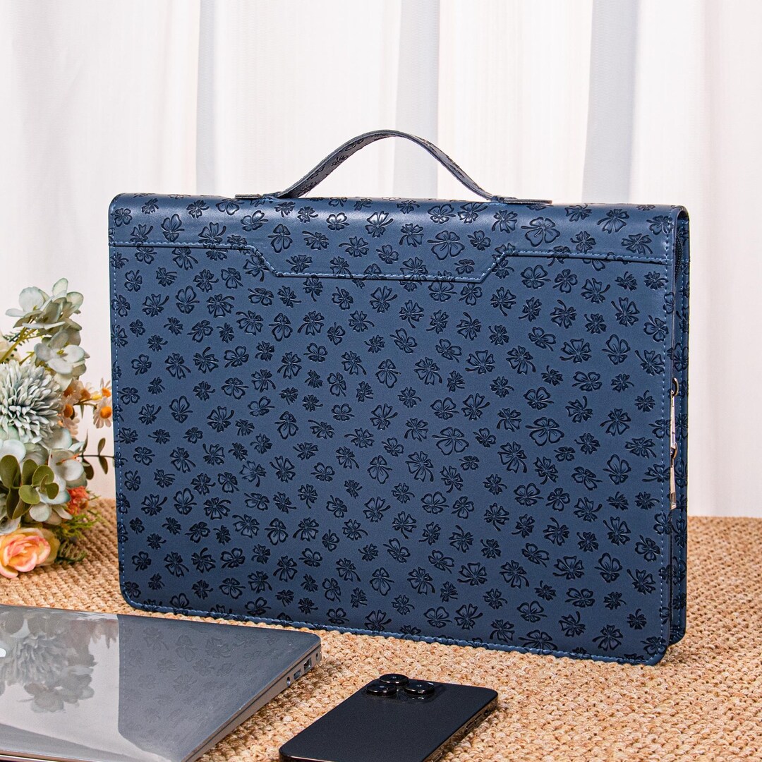 A4 Personalized Leather Portfolio,3ring Padfolio Custom,handbag for ...
