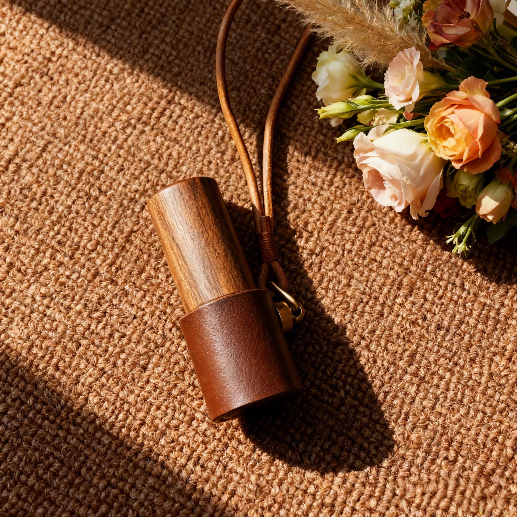 Handmade Leather Bag Charm,mini Spray Bottle for Floral Water and ...