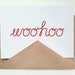 WOO HOO -- Congrats! -- Card and Envelope Set -- Celebration/graduation ...