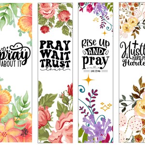 Printable Bible Verse Bookmarks Scripture Bookmark Download God's ...