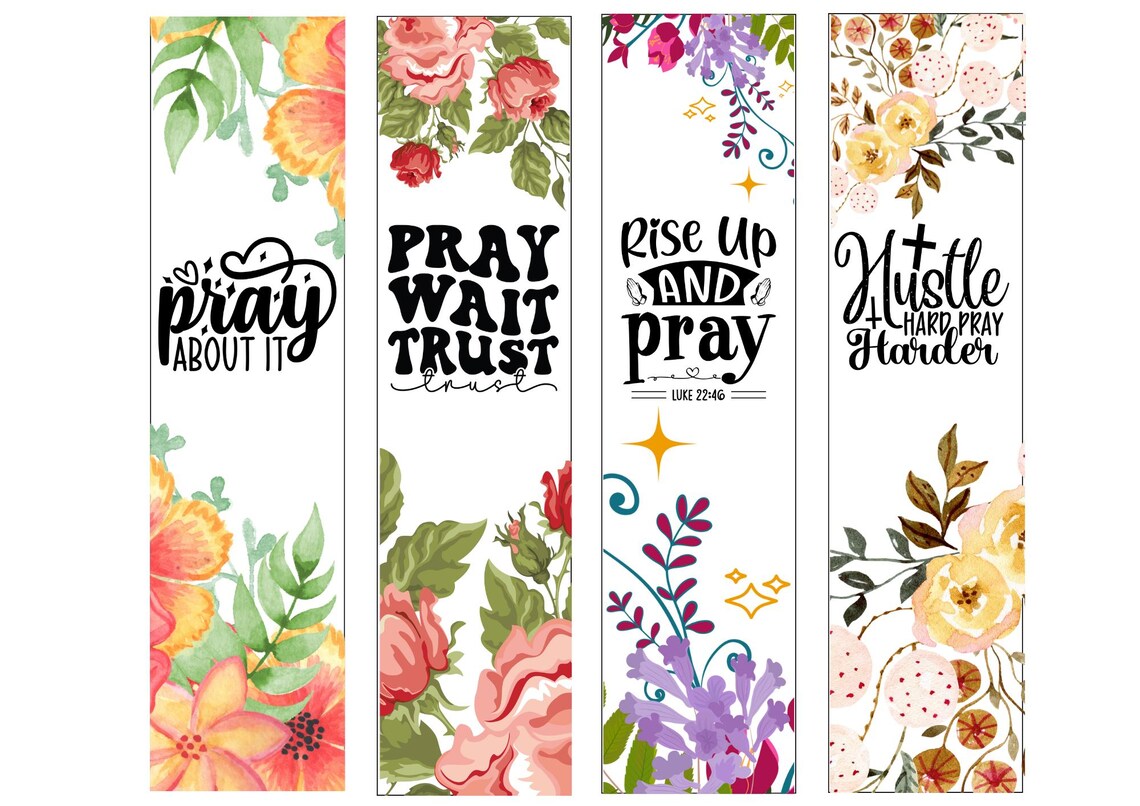 Printable Bible Verse Bookmarks Scripture Bookmark Download God's ...
