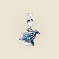 Pink Ladybird Charm, Pink Zircon Ladybug Charm, Fit Pandora Charms ...