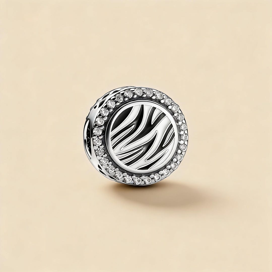 Zebra Print Charm,925 Sterling Silver, Pandora Compatible - Etsy
