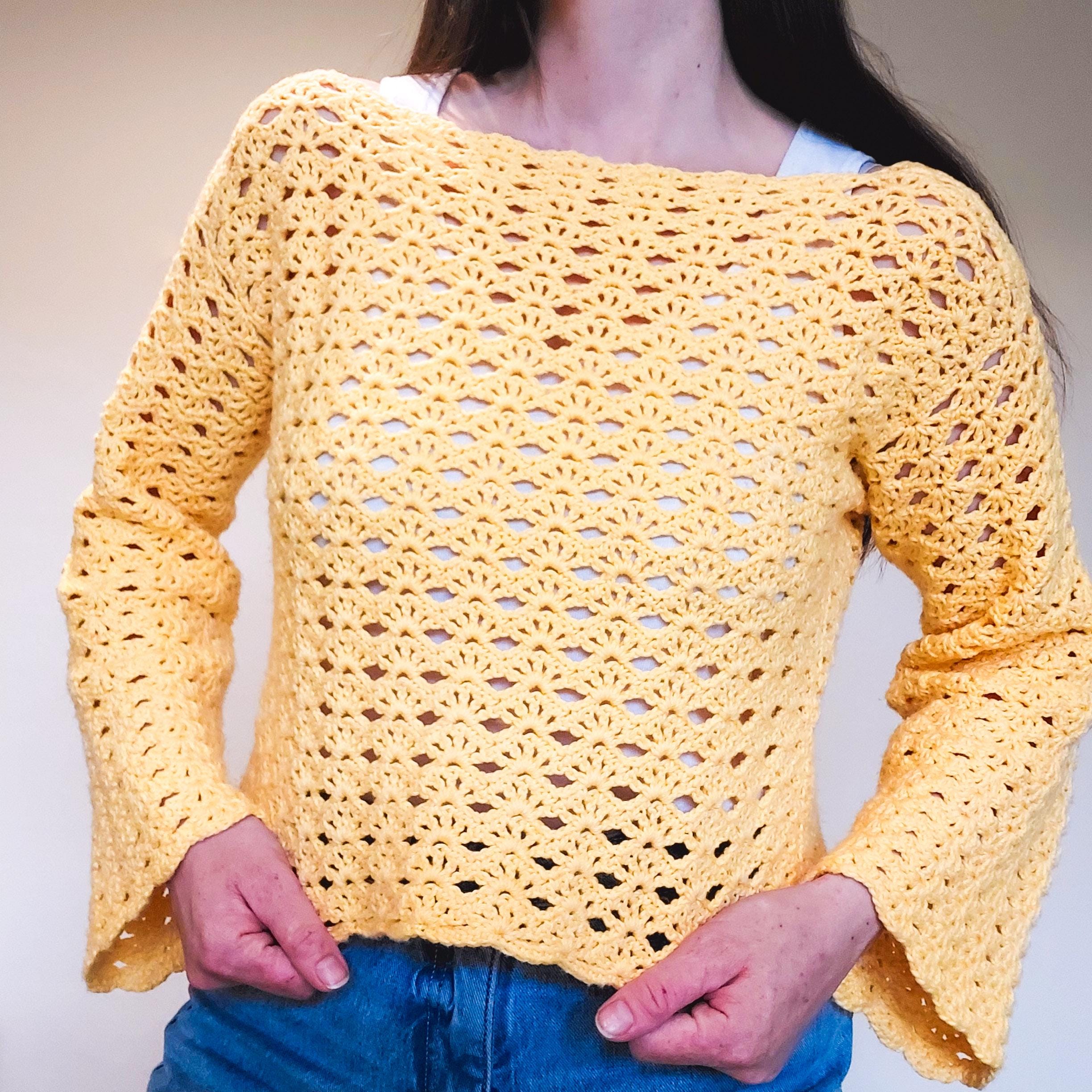 She Sells Sea Shells Crochet Sweater Pattern (PDF Pattern - Etsy