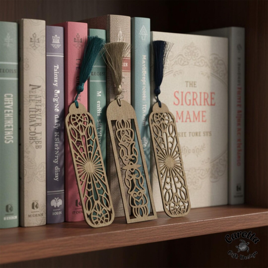 Handcrafted Wooden Bookmarks Set of 3 -christmas Book Lover Gift - Etsy