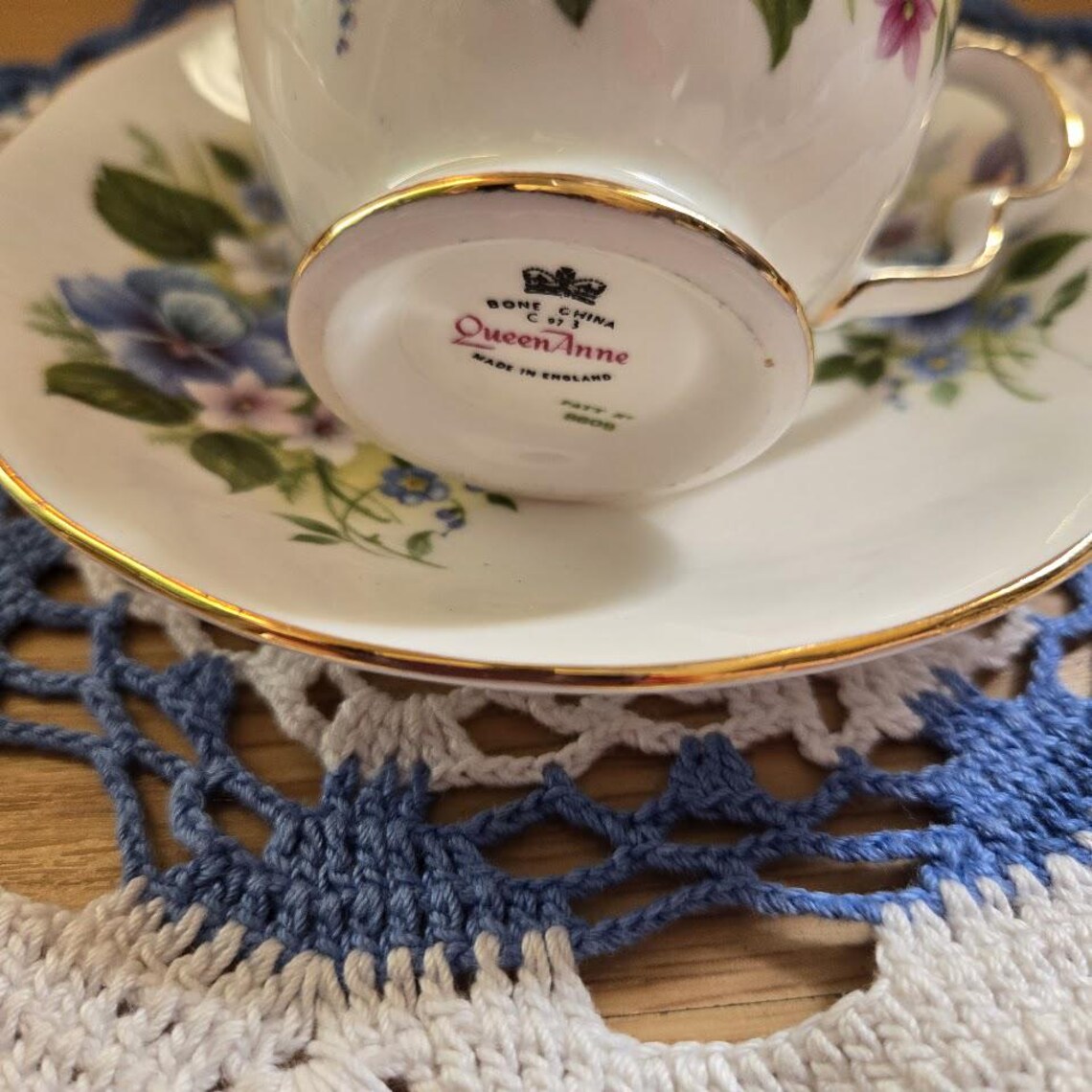 Vintage Cottagecore Tea Set – Burmel Hanky, Queen Anne Teacup, Floral ...