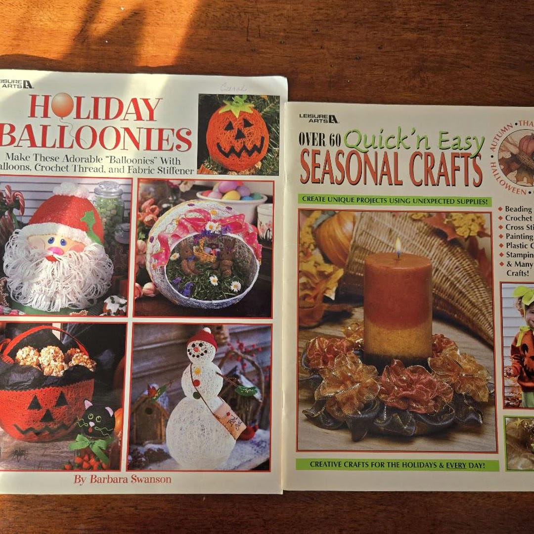 Vintage Holiday Craft Book Lot | Holiday Balloonies + Quick & Easy ...
