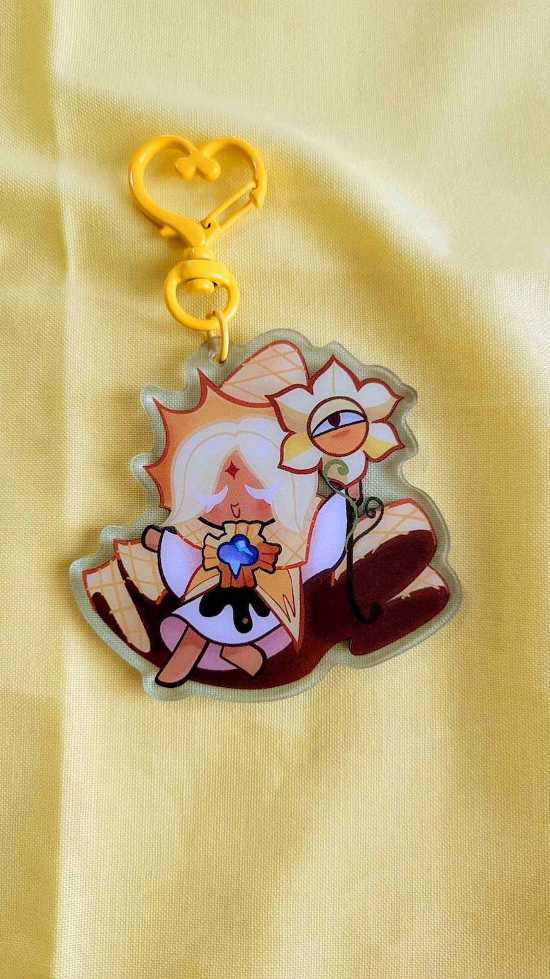 Cookie Run Kingdom Pure Vanilla Cookie Acrylic Keychain - Etsy
