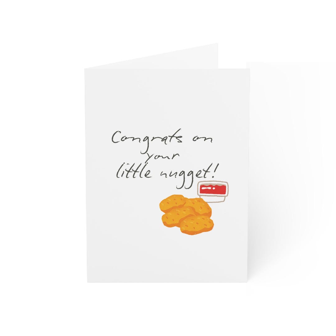 Congrats on Your Little Nugget Card - Etsy