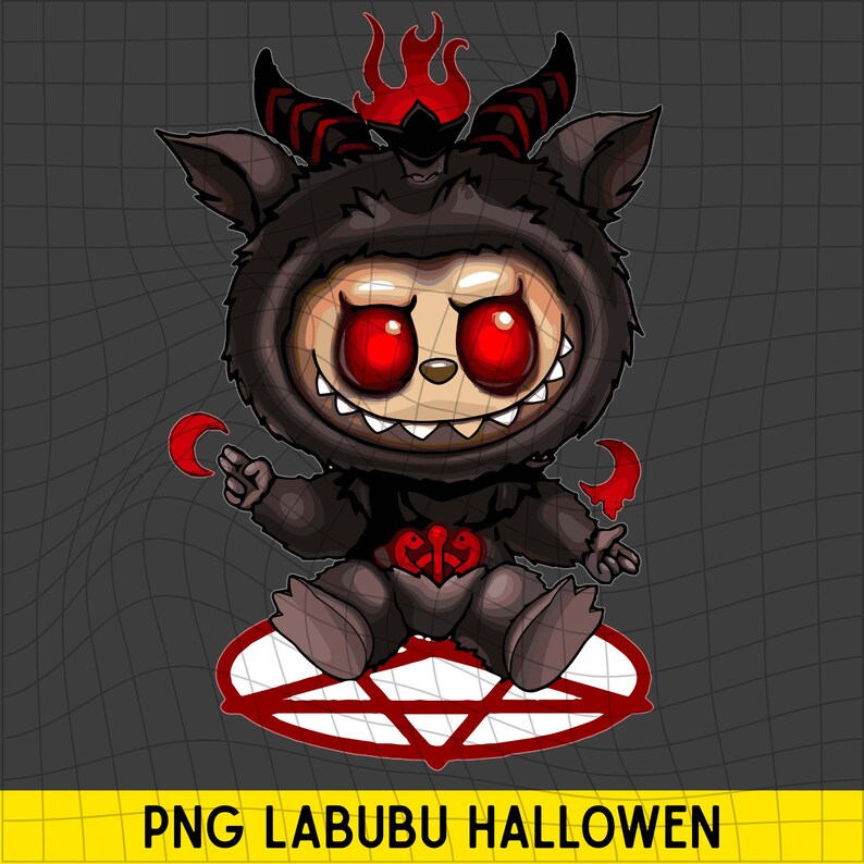 Horror Labubu Halloween Bundle PNG, Halloween PNG SVG, Killers Chibi ...
